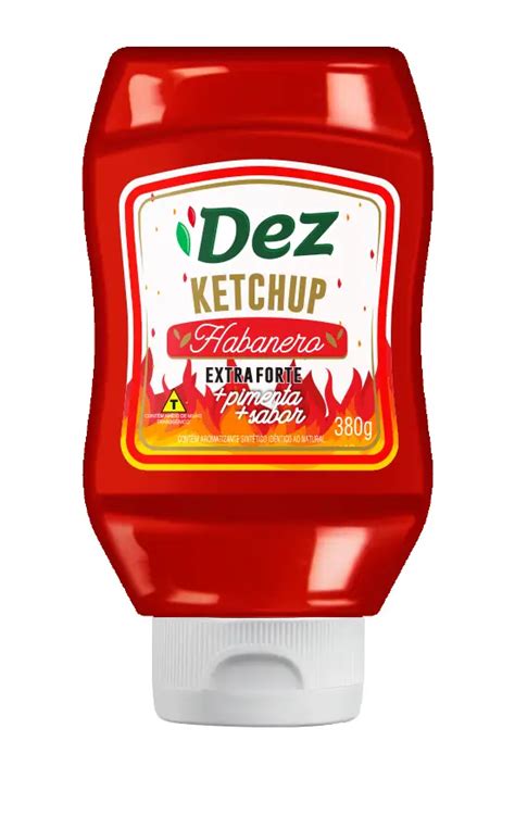 Ketchup Habanero 380g Dez Alimentos