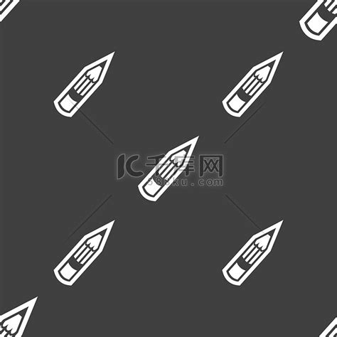 铅笔图标标志。高清摄影大图 千库网