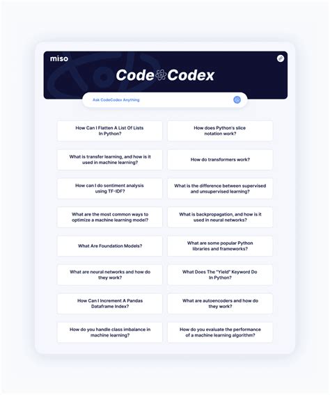 Miso Answers Miso Technologies