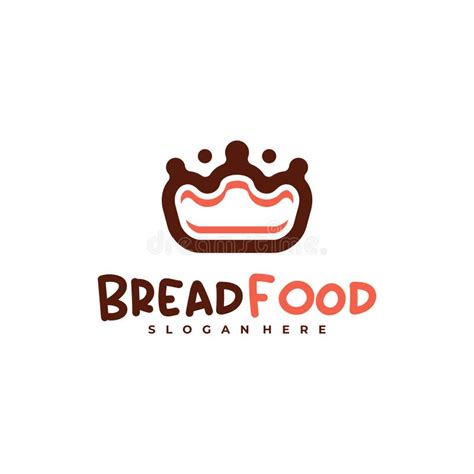 Bread Crown Logo Vector Template Creative King Bread Logo Design Concepts Stock Vector
