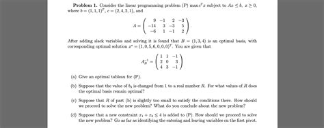Solved Problem 1 Consider The Linear Programming Problem