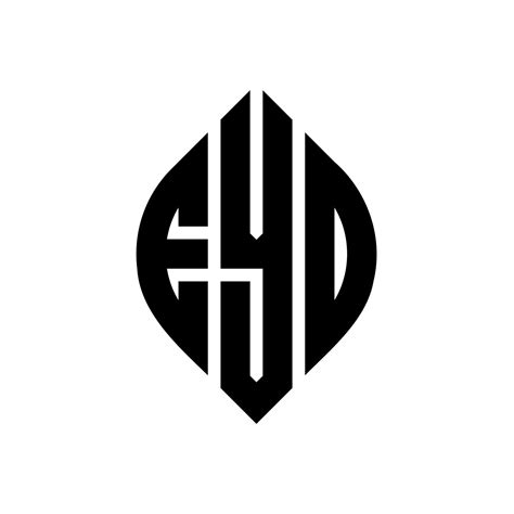Eyd Circle Letter Logo Design With Circle And Ellipse Shape Eyd Ellipse Letters With
