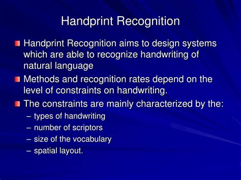 Ppt Handwriting Recognition Powerpoint Presentation Free Download Id 3295692
