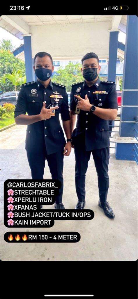 Kain Accura Untuk Uniform Pdrm Mens Fashion Coats Jackets And Outerwear On Carousell
