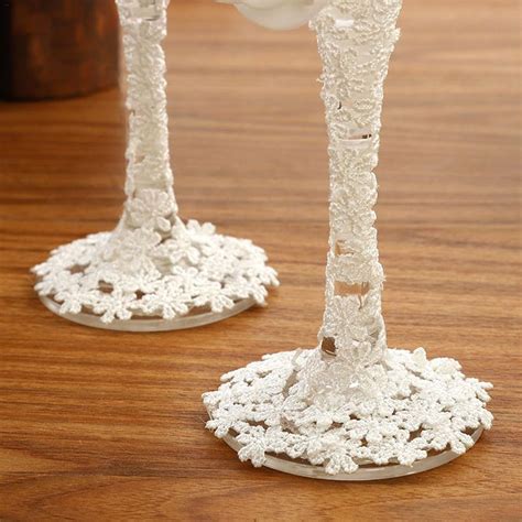 2pcs Wedding Champagne Glasses Bride Groom Wedding Grandado