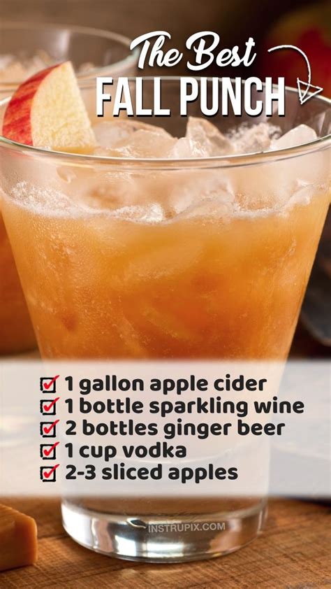 Delicious Fall Punch Recipe Easy Fall Punch Recipes Alcoholic Fall