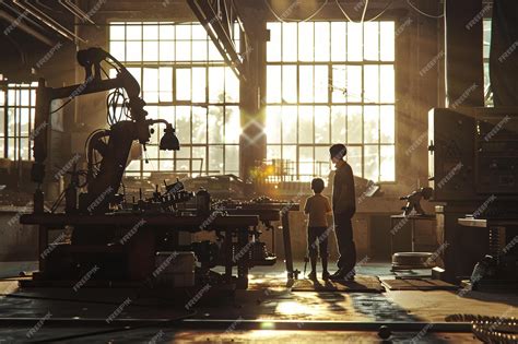 Premium Photo Mom And Son Having A Day At The Metalworking Class