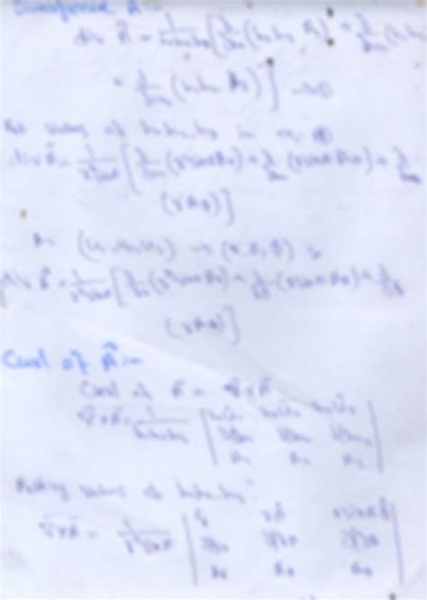 Solution Grad And Divergence Of A Curl Of A In Spherical Co Ordinates