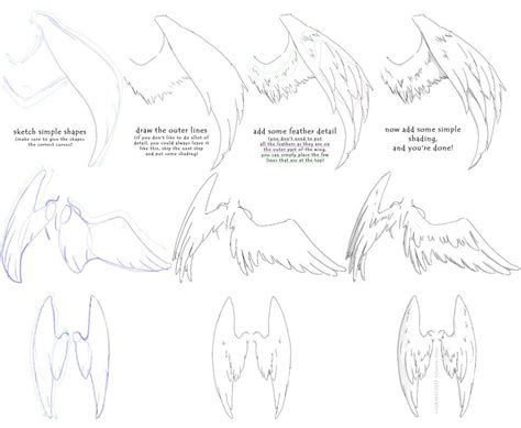 Angel Wings Drawing Tutorial Wings Art Tutorial How To Draw Demon