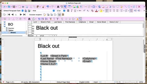 Mail Merge Question Repeat Fields English Ask Libreoffice