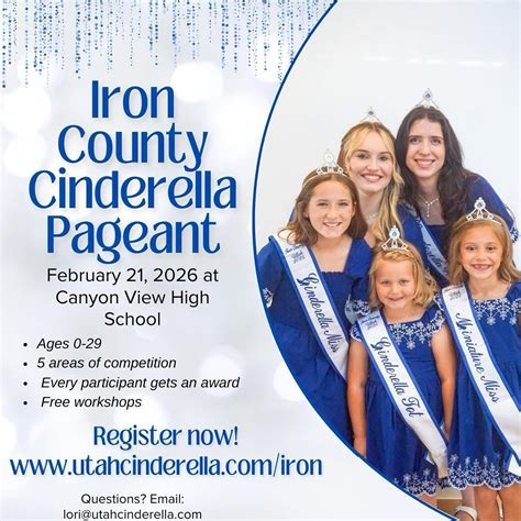 Utah Cinderella Pageant Added A Utah Cinderella Pageant