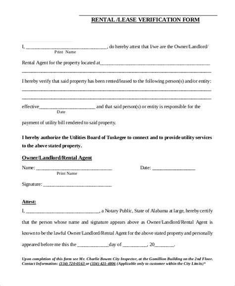 How To Fill Out A Rental Verification Form At Margaret Mangum Blog