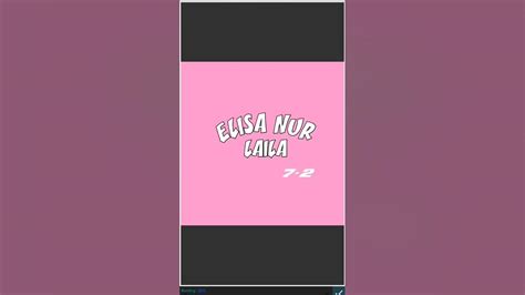 Tugas Sbk Elissa Nur Laila Youtube