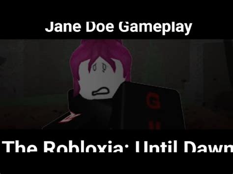 The Robloxia Until Dawn Jane Doe Brand New Update Youtube