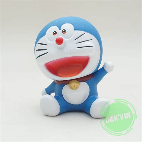 Doraemon Figure 9 Cm Sitting Doraemon Display Doraemon Cake Topper