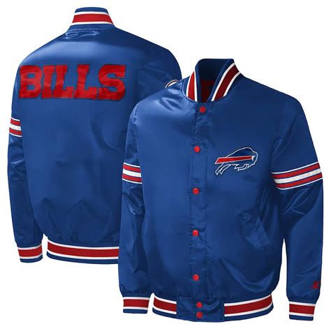 Starter Satin Midfield Buffalo Bills Royal Jacket Jacket Makers