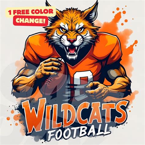 Football Wildcats Spirit Png Wildcats Team Logo Png Wildcats Mascot