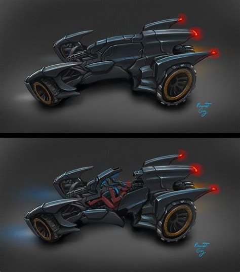 Concept Art For Batmans Batmobile