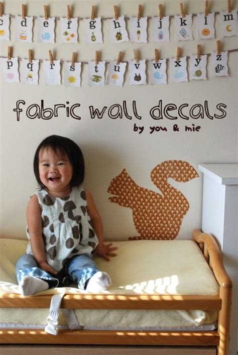 Tutorial Fabric Wall Decals You And Mie