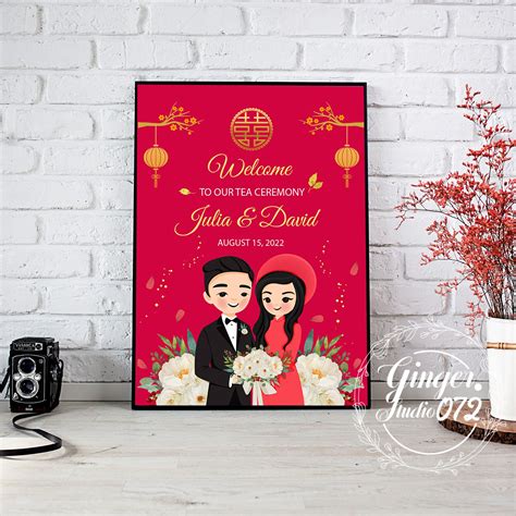 Cute Welcome Wedding Sign Welcome Sign Tea Ceremony Welcome Etsy Uk