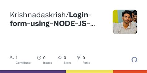 Github Krishnadaskrish Login Form Using Node Js Express Js