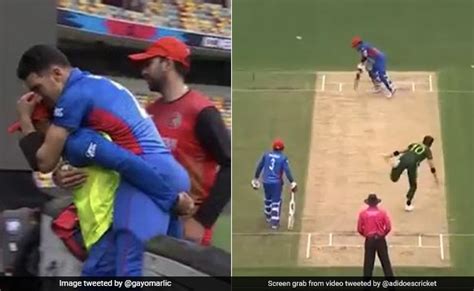 Video अफरीदी ने अफगानिस्तानी बैटर को घायल कर किया Out फिर साथी