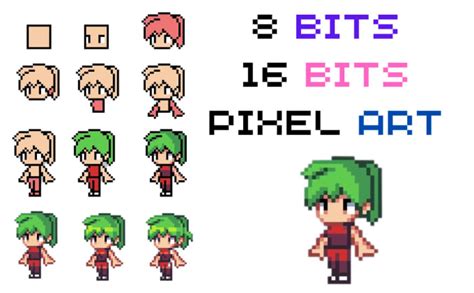 Faire Du Pixel Art 8 Bits Ou 16 Bits Du Rétro Art Du Pixel Art En Arrière Plan Ou En Paysage