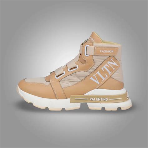 کفش کتانی ساقدار زنانه ولنتینو کرم کد 2260 مداسو