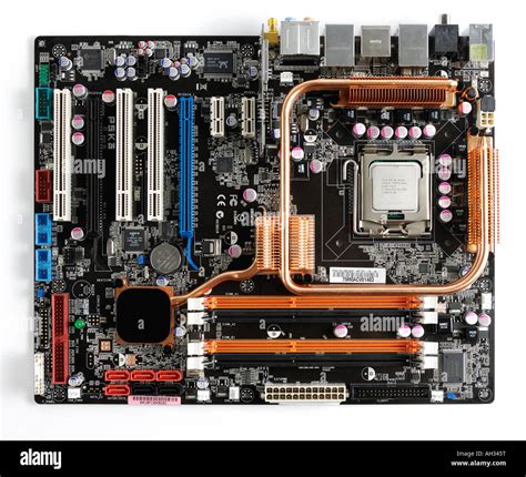 Processor Computer Motherboards Electronic Cut Out Stock Images