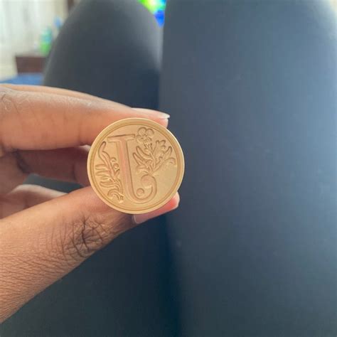 Alphabet Letter Wax Seal Stamp Roman Capital Initial Monogram Brass