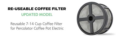 Reusable Coffee Filters 7 14 Cup For Percolator Coffee Pot