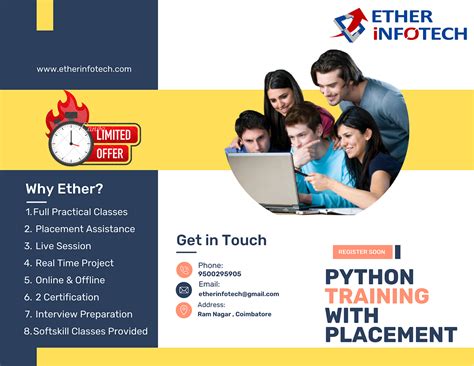 python training in coimbatore python training key features by