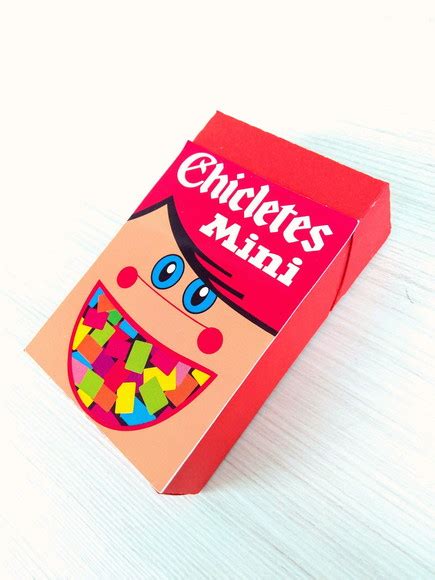 Caixinha Com Mini Chicletes Elo7