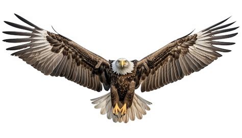 Premium Ai Image Isolated Eagle Front View