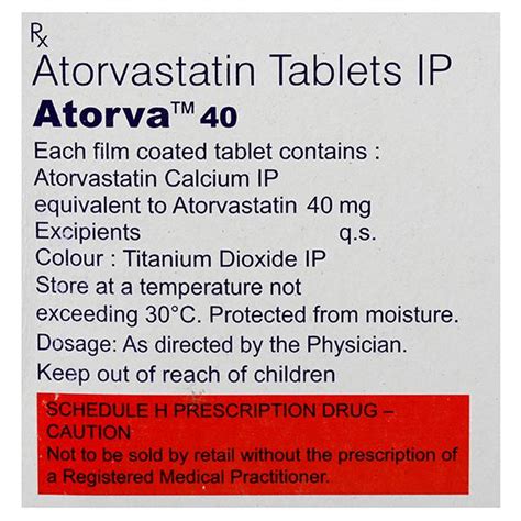 Wholesale Atorva 40 Mg Tablet 10 Tab Online Retailer Shakti