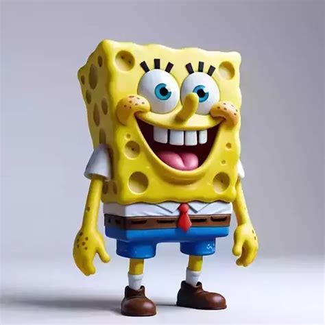 3d Model High Quality 3d Spongebob Model Vr Ar Low Poly Cgtrader