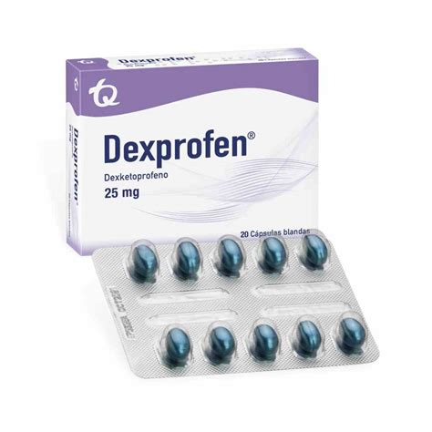 Dexprofen Dexketoprofeno Cápsulas 25mg Dolor Fuerte