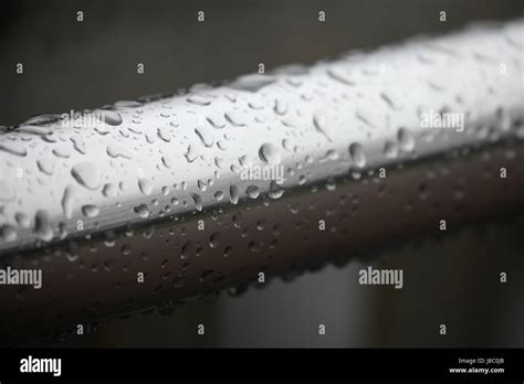 Cold Metal Wet Railing Slippery Rain Raining Fall Autumn Cold