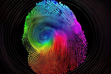 Premium Photo Finger Print On Digital Screen Generative Ai