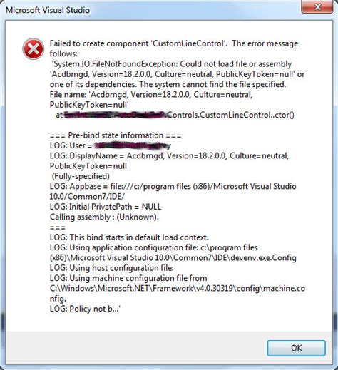 acdb references in usercontrol having designer issues autodesk community