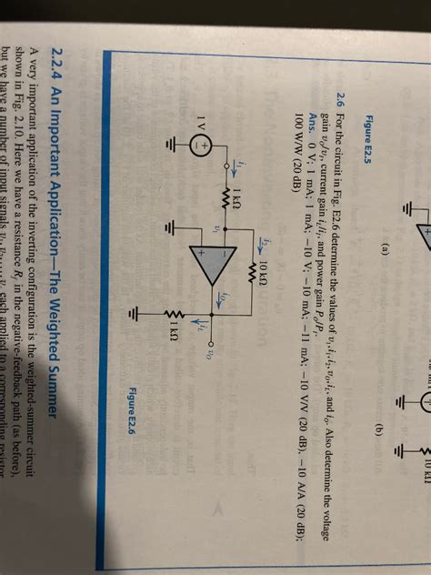 Solved Figure E2 5 2 6 For The Circuit In Fig E2 6