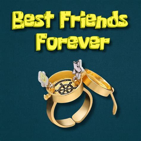 Spongebob Best Friends Forever Ring Etsy