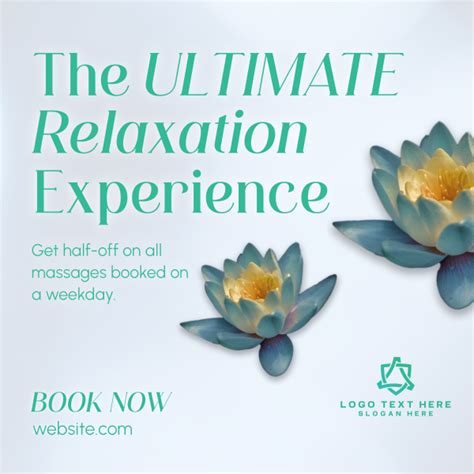 Spa Massage Promo Instagram Post Brandcrowd Instagram Post Maker