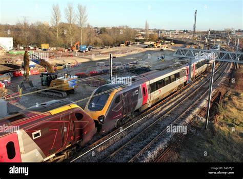 Crosscountry Trains Class 221 And 221 Voyagers Approach York Station