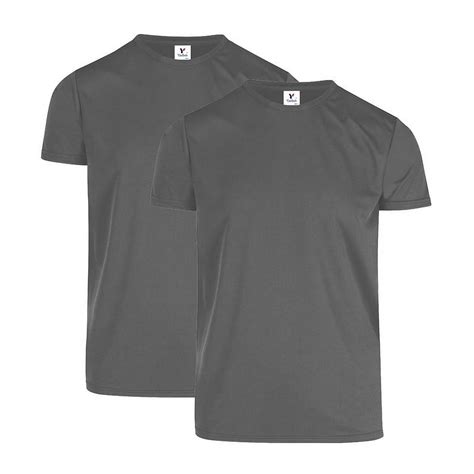 Playera Para Caballero Color Gris 100 Poliéster 2 Piezas Bodega