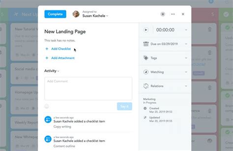 new automatically add predefined checklists to tasks task