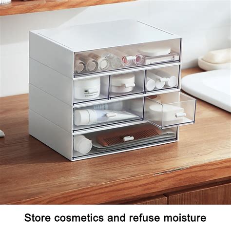 Can Be Combined Cosmetic Storage Box Plastic Cosme Vicedeal