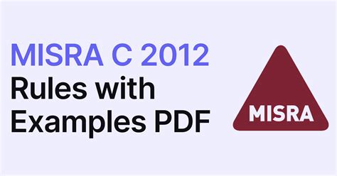 Misra C 2023 Guidelines For Safer C Code