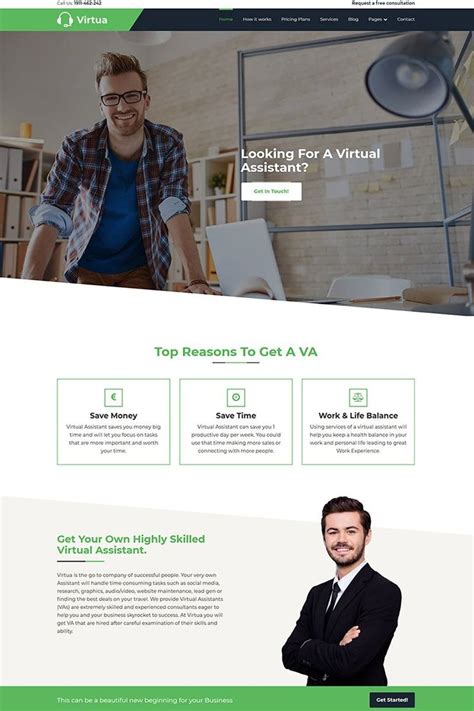 Virtua Virtual Assistant Wordpress Theme
