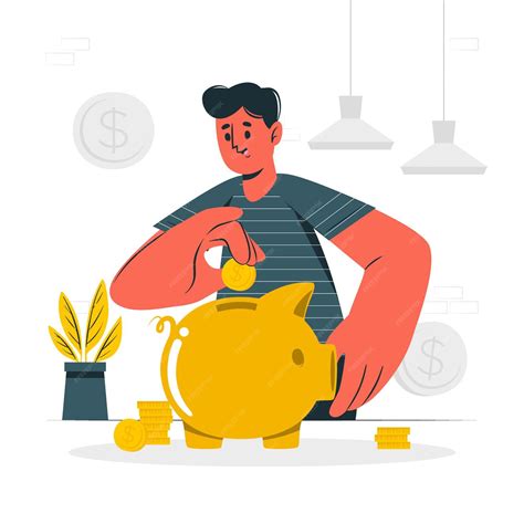 Ilustración Del Concepto De Ahorro Vector Gratis